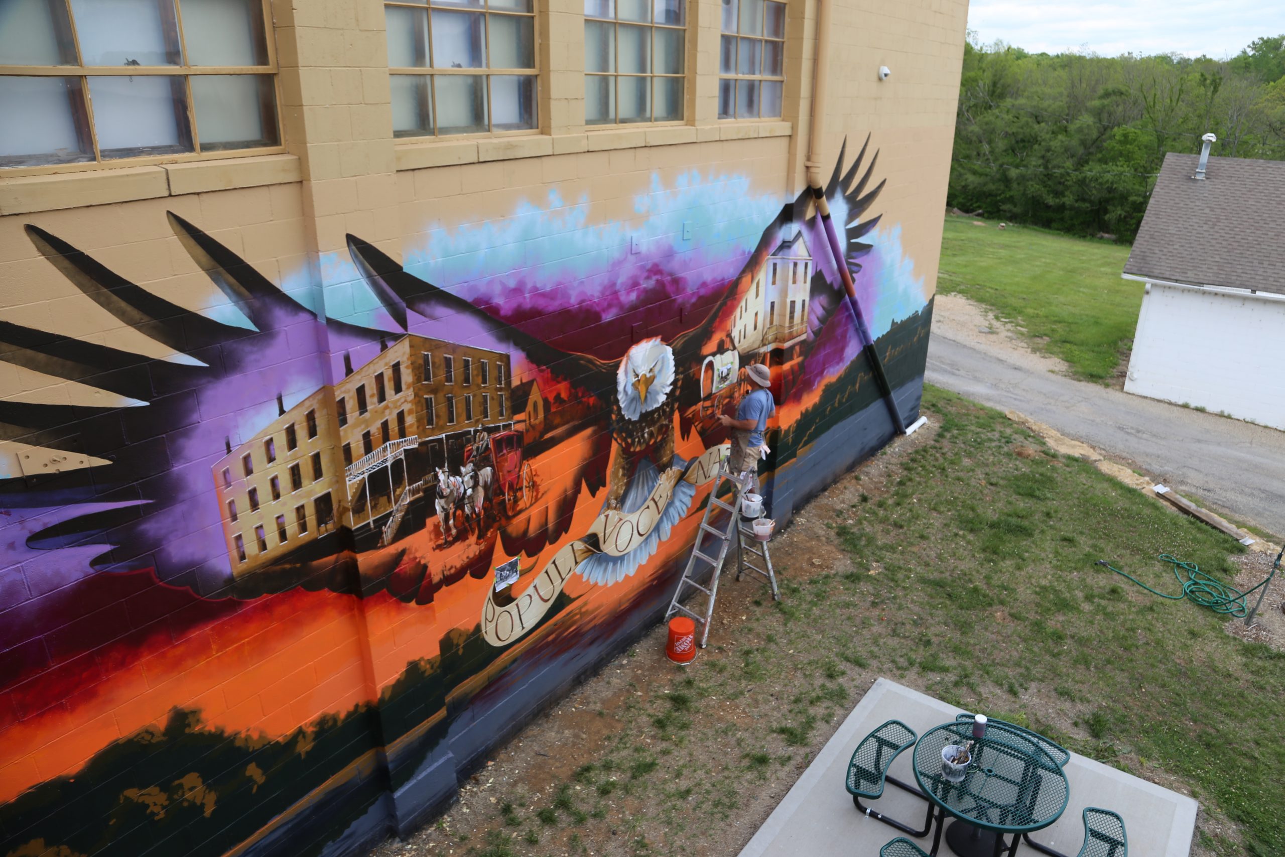 Mural already becoming new Lecompton landmark | News, Sports, Jobs ...